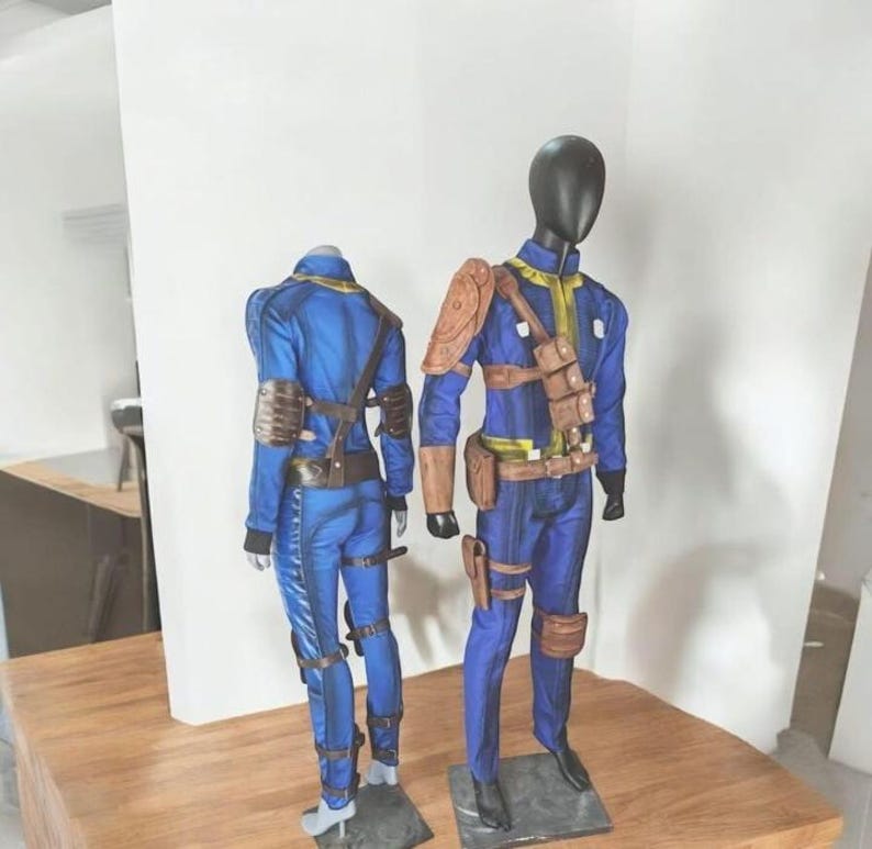 Fallout Vault Suit Cosplay Costume Set – Blue & Yellow Jumpsuit With ...
