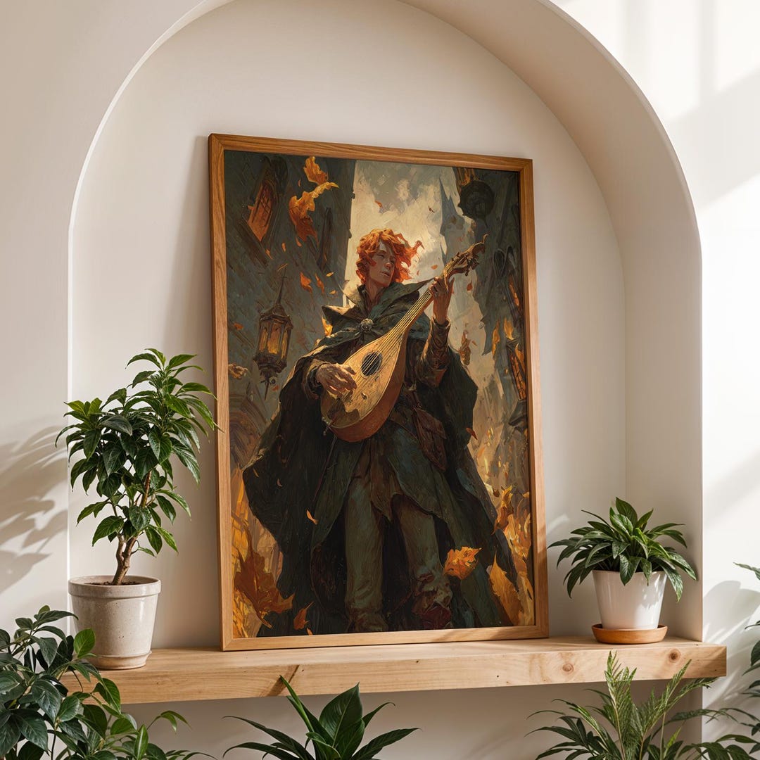 Kvothe Fantasy Poster | the Name of the Wind Art Print | Whimsy Bard ...