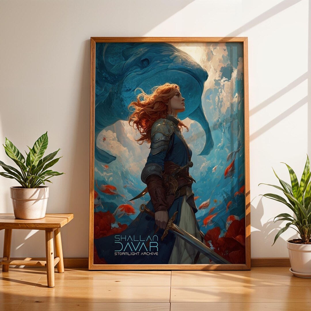 Stormlight Archive Poster | Shallan Davar Wall Art | Epic Fantasy Book ...