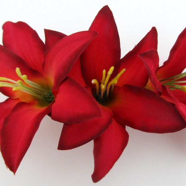 Red Hair Flower - Etsy