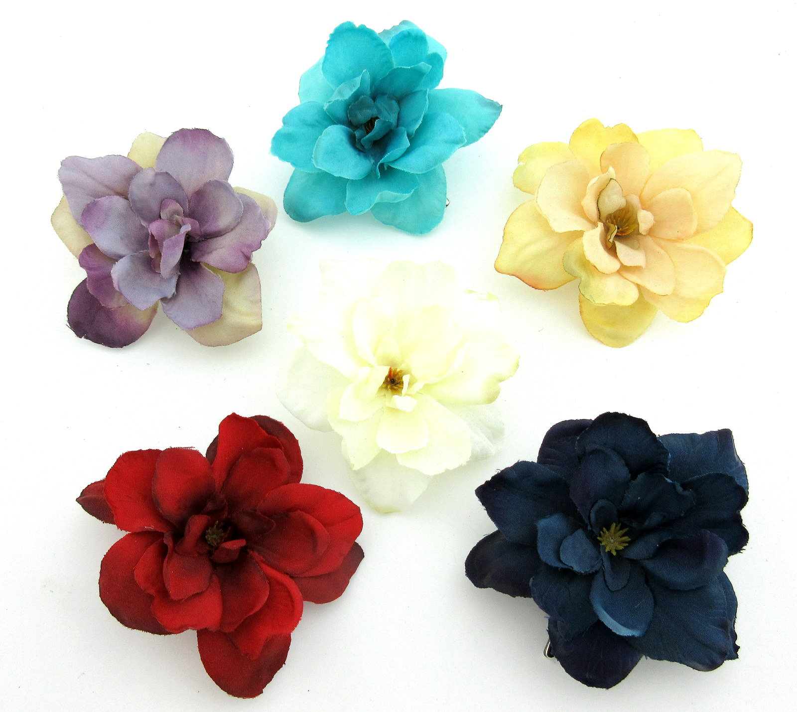 Six Apple Blossom Silk Flower Hair Clip Multi Color Lot - Etsy
