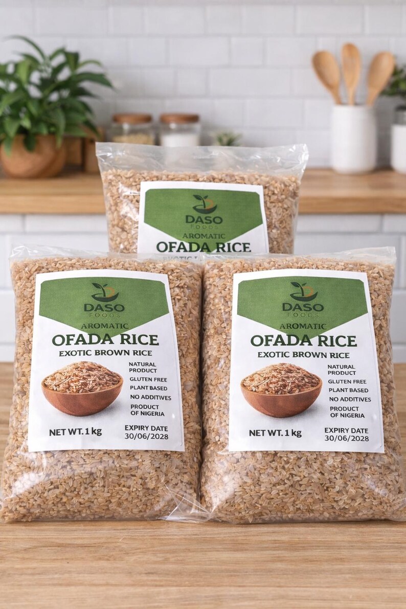 Aromatic Ofada Rice – Exotic Nigerian Brown Rice | Natural Whole Grain ...