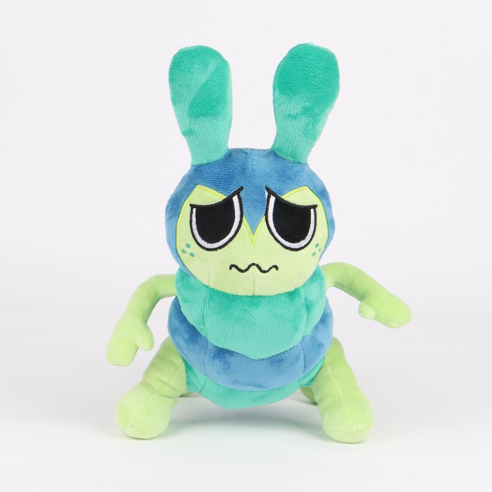 Squirm Dandy’s World Worm Plush Cute Green Blue Bug Plushie Soft ...