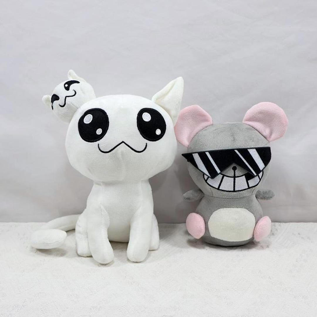 Mewgenics Radical Rat & Stacy Plush Toy Set Cute Indie Game Plushies ...