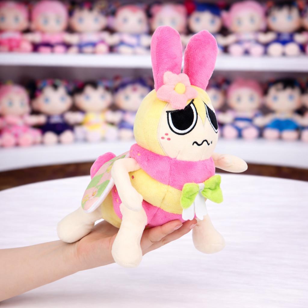 Squirm Dandy’s World Worm Plush Cute Pink Bug Plushie Soft Stuffed ...