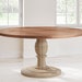 Round Copper Dining Table, Copper Pedestal Dining Table, Round Copper ...