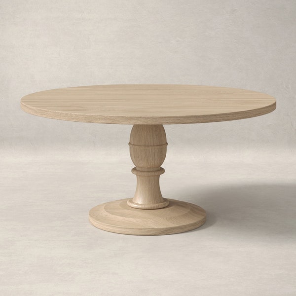 Round Pedestal Dining Table - Etsy