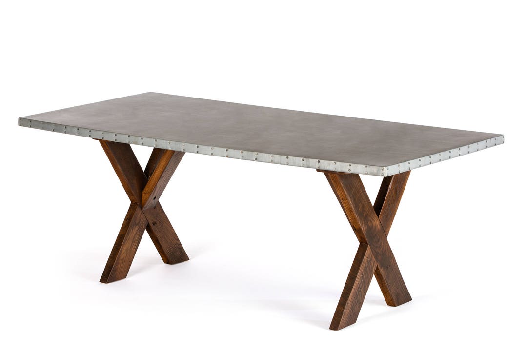 Zinc Top Dining Table - Etsy