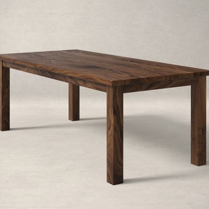 Black Walnut Dining Table, 4 Legs, Parsons Table - Etsy
