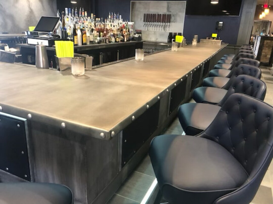Custom Metal Bar Top, Zinc, Copper, Brass Countertop, Commercial or ...