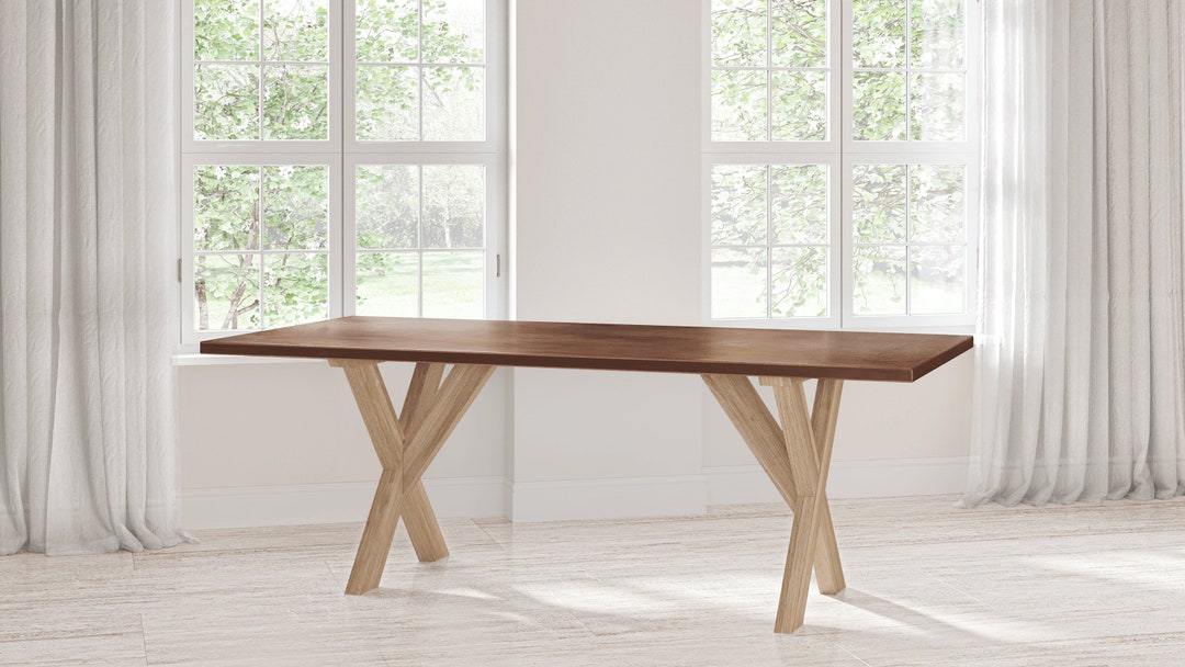 Copper Top Dining Table, Copper Table Trestle Base, Copper Table ...