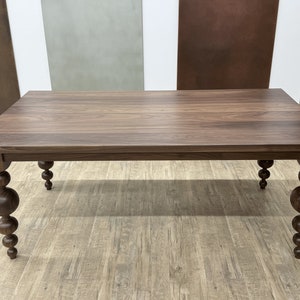 Black Walnut Dining Table, Four Legged Table - Etsy