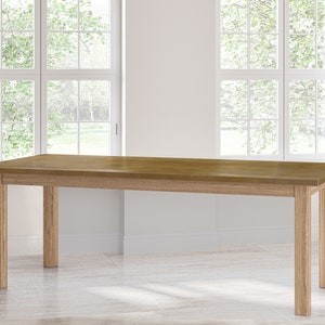 Brass Top Dining Table, 4 Legged Dining Table, Shaker Style Dining Table - Etsy