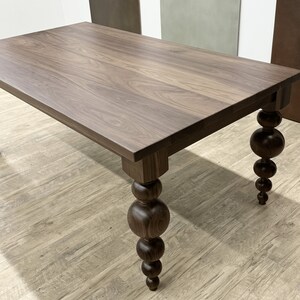 Black Walnut Dining Table, Four Legged Table - Etsy