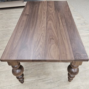 Black Walnut Dining Table, Four Legged Table - Etsy