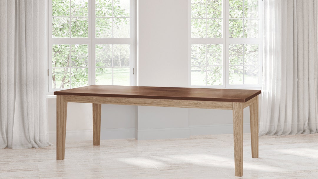 Copper Top Dining Table, 4 Legs, 4 Legged Copper Table Copper Table ...