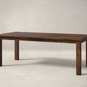 Black Walnut Dining Table, 4 Legs, Parsons Table - Etsy