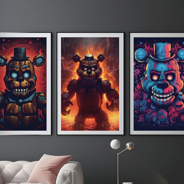 Celebrate Five Nights at Freddys Poster - Etsy