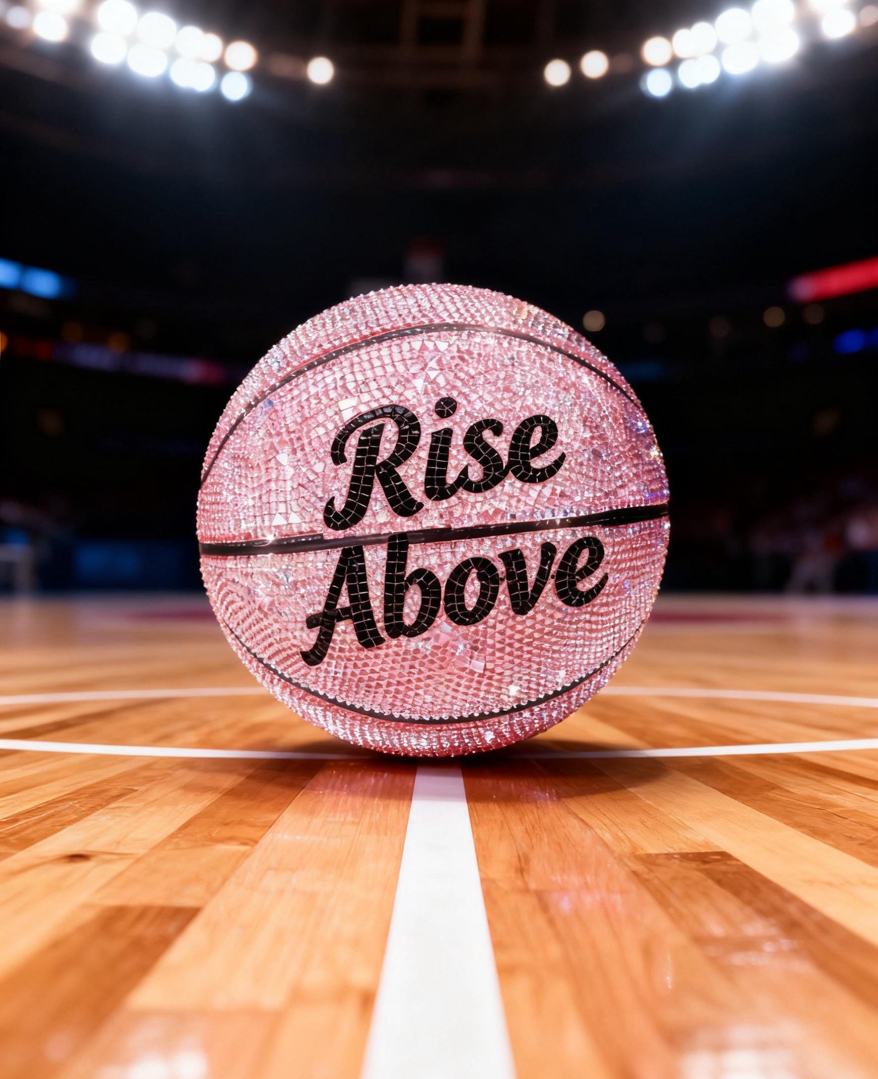 Custom Rhinestone Basketball, Handmade Bling Sport Decor - Etsy
