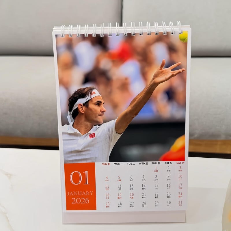 Purple 2026 Desk Calendar - Etsy