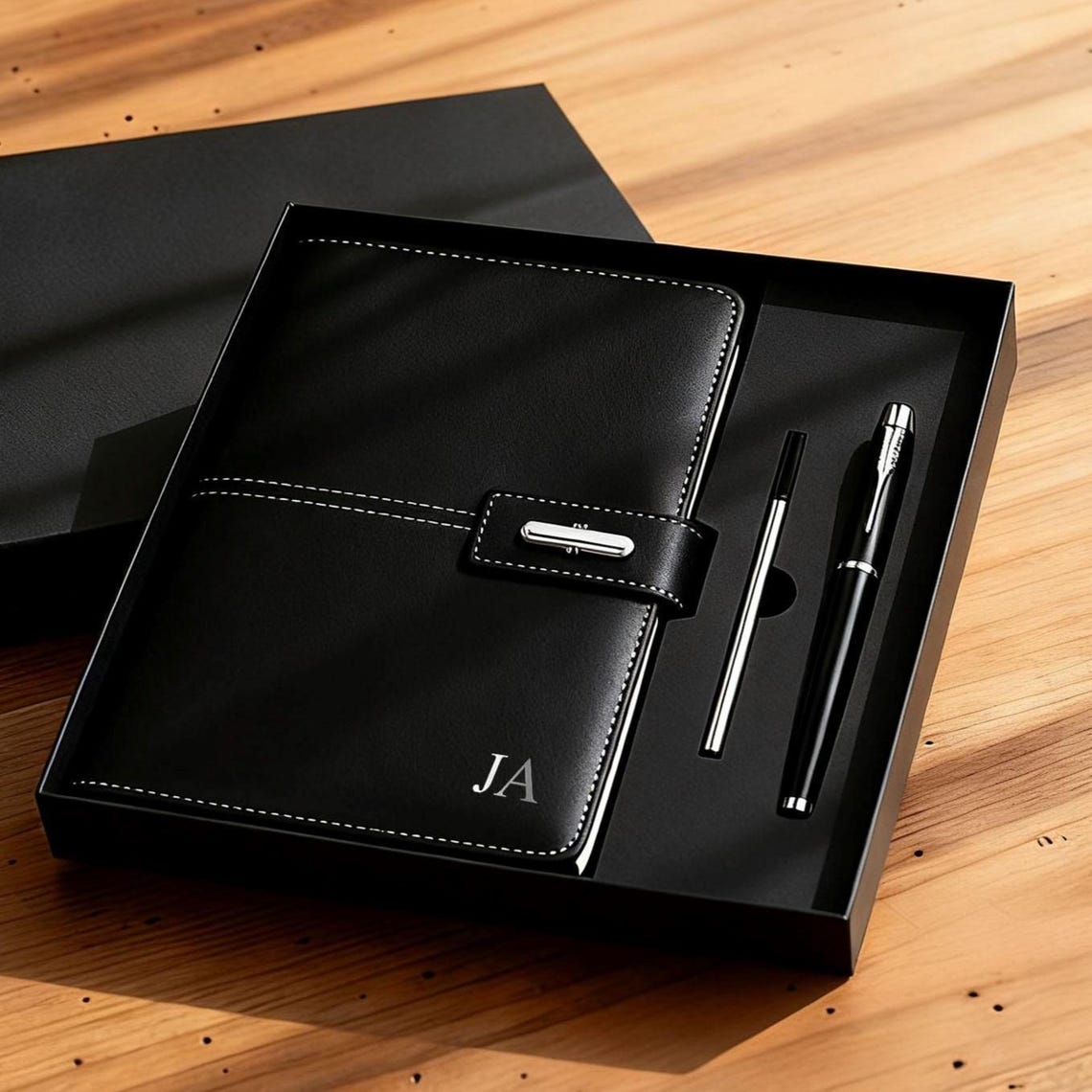 Custom Notebook With Pen, Leather Notebook Set, End of Year Thank You ...