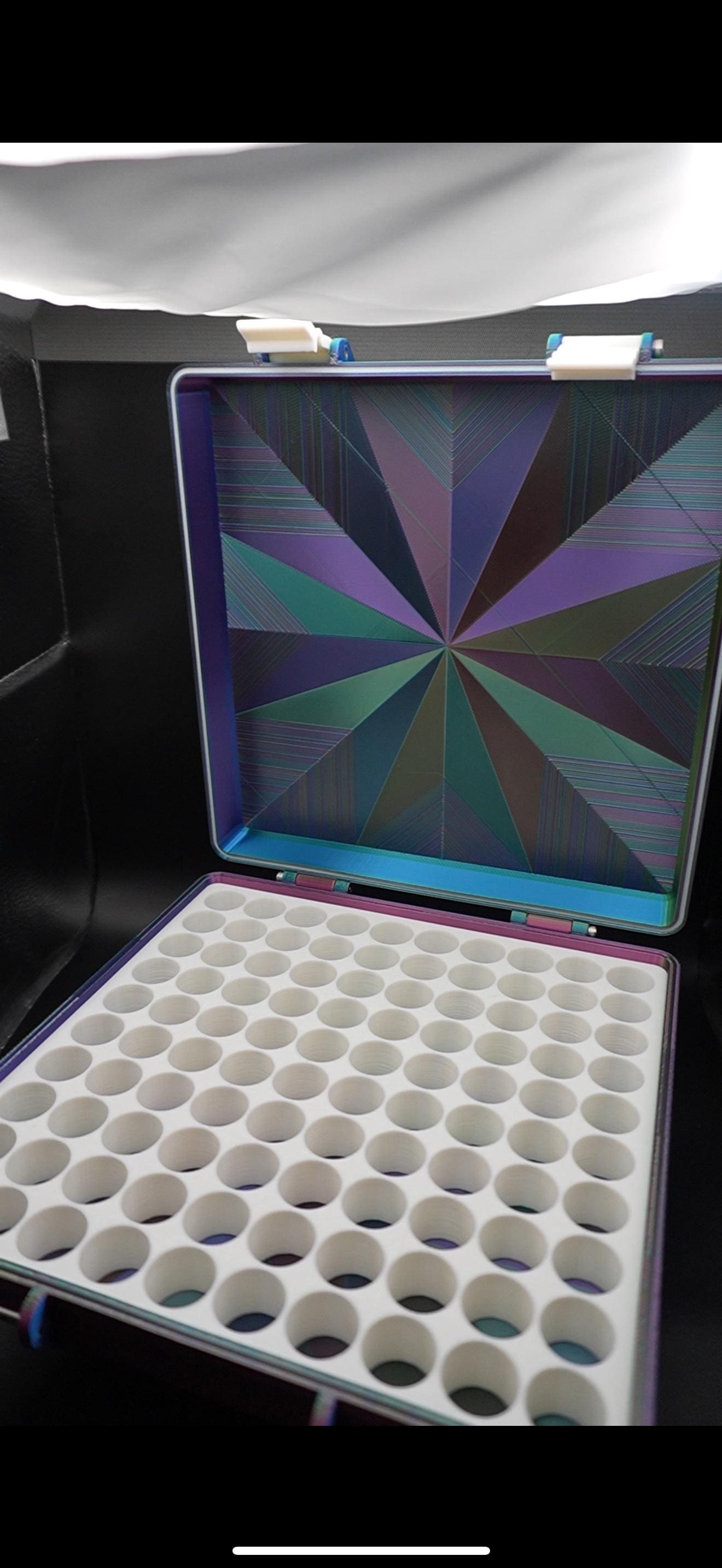 3ML - 100 Vials - Peptide Vial Storage Case - 3D Printed Refrigerator ...