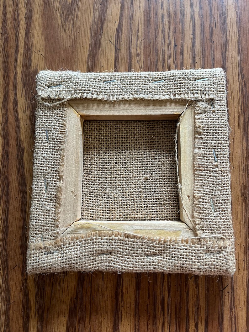 Square Burlap Frame - Etsy