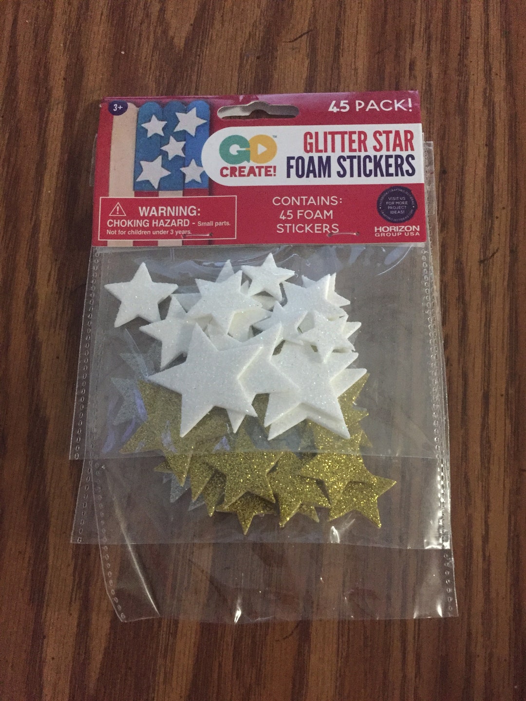 Glitter Star Foam Stickers - Etsy