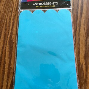 Astrobrights 12 Cardstock Flags - Etsy
