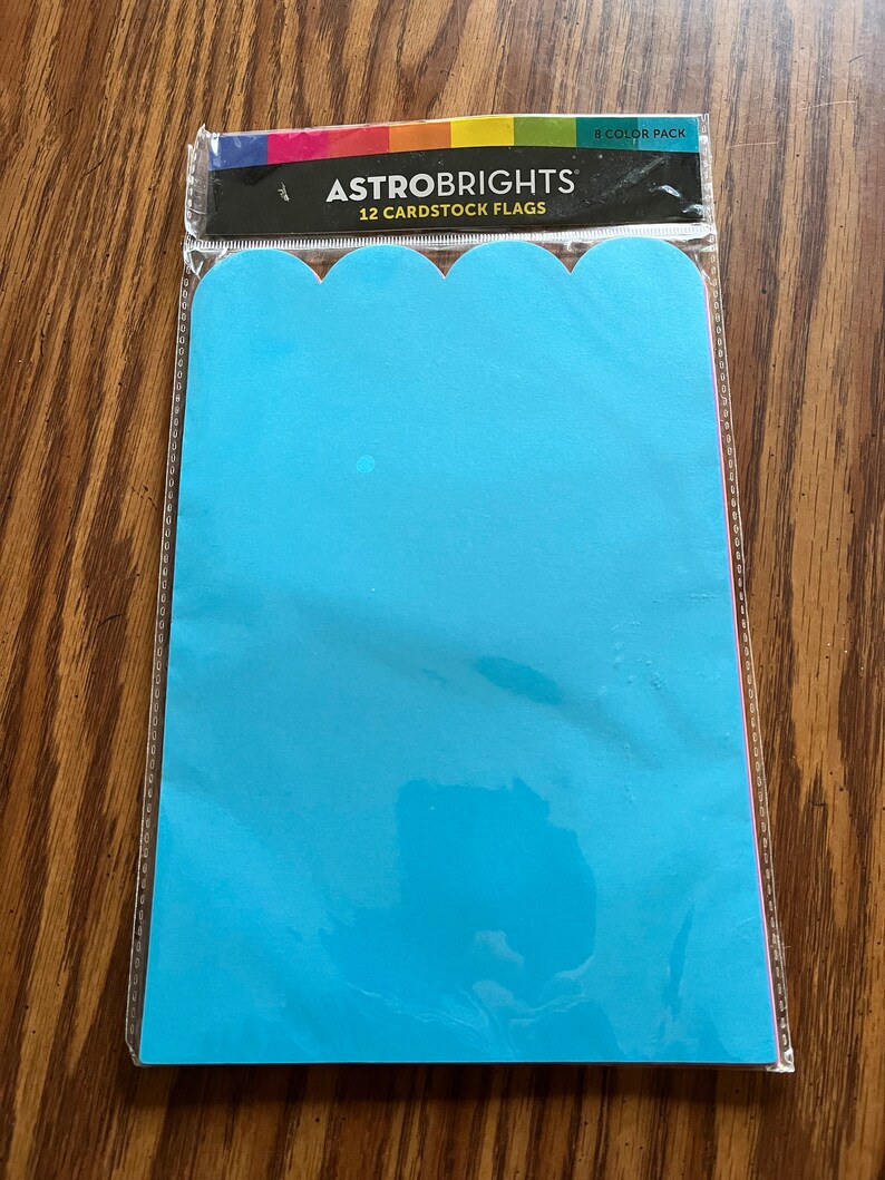 Astrobrights 12 Cardstock Flags - Etsy