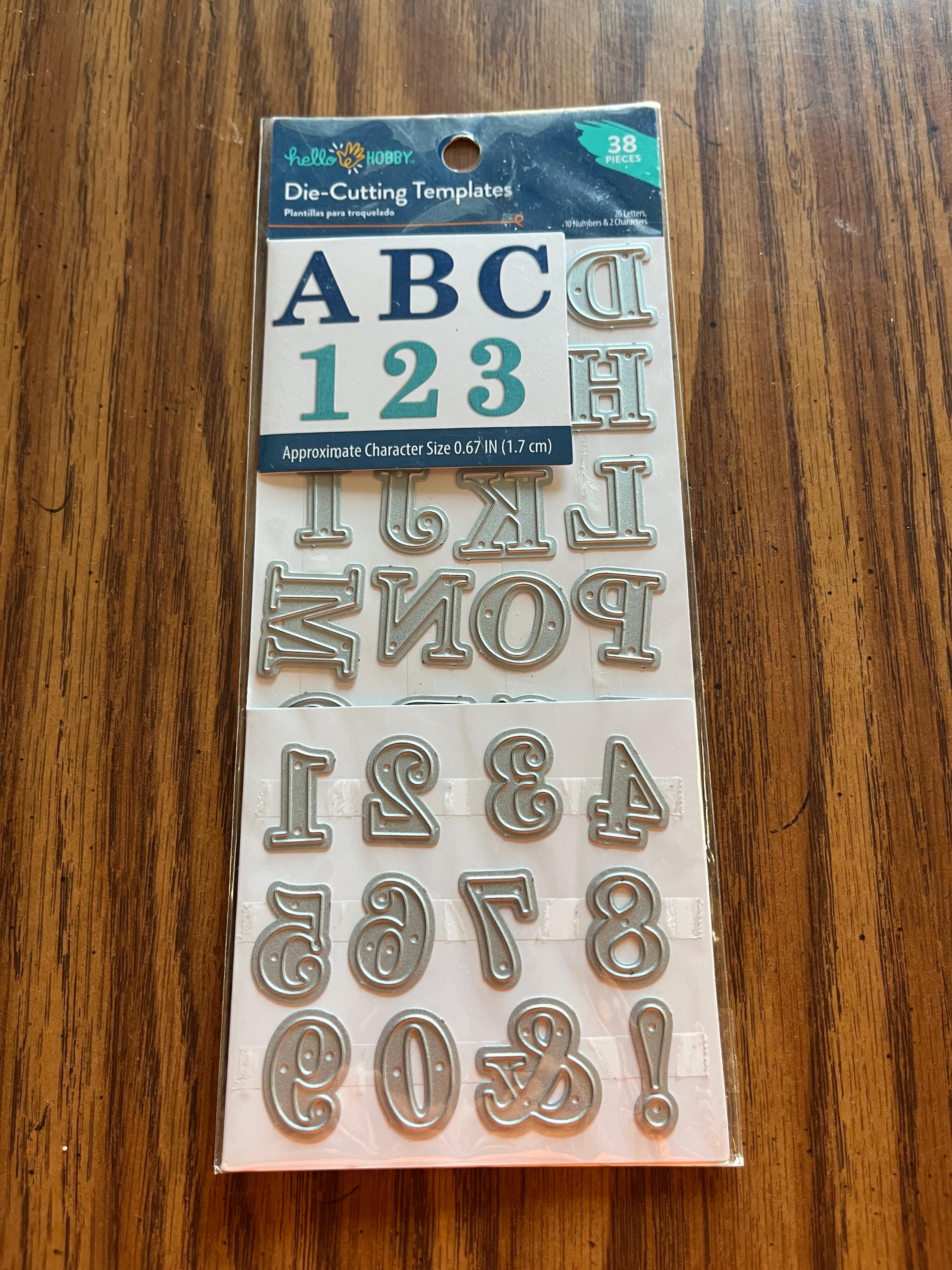 38 PC Die-cutting Templates, Alphabet, Numbers, and Characters - Etsy