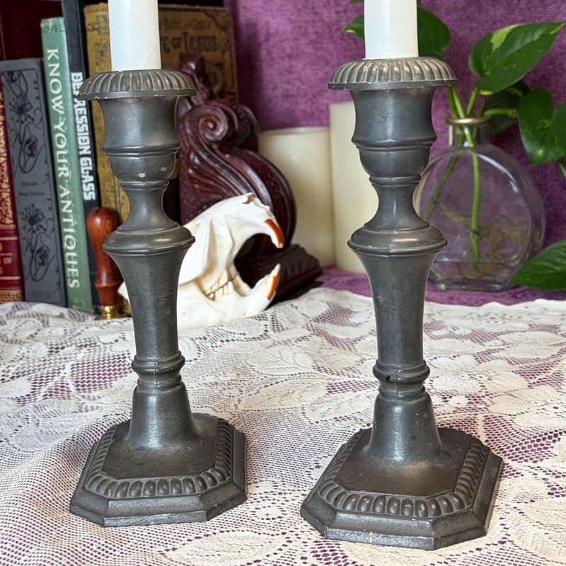 Antique Pewter Decor - Etsy