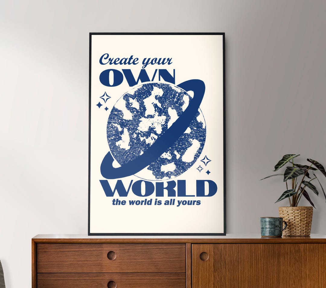 Create Your Own World Art Print: Celestial Space Decor (digital ...