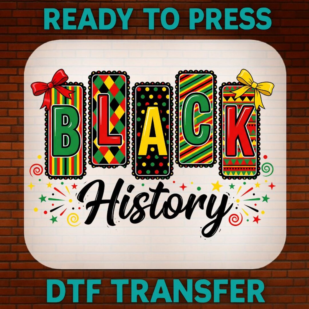 Preppy Black History DTF, Pan African Colors Shirt Design Ready to ...