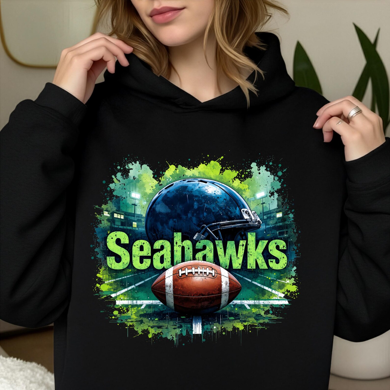 Seahawks Football Sublimation Clipart PNG: Use for T-shirt, Stickers ...