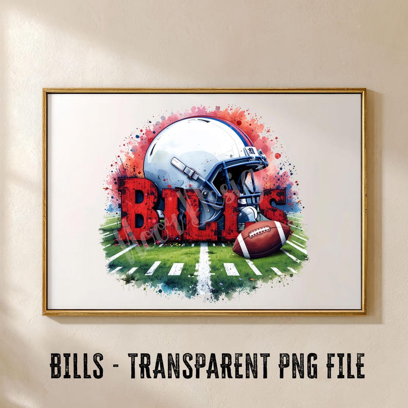 Bills Football Sublimation Clipart PNG: Use for T-shirt, Stickers, Mug ...