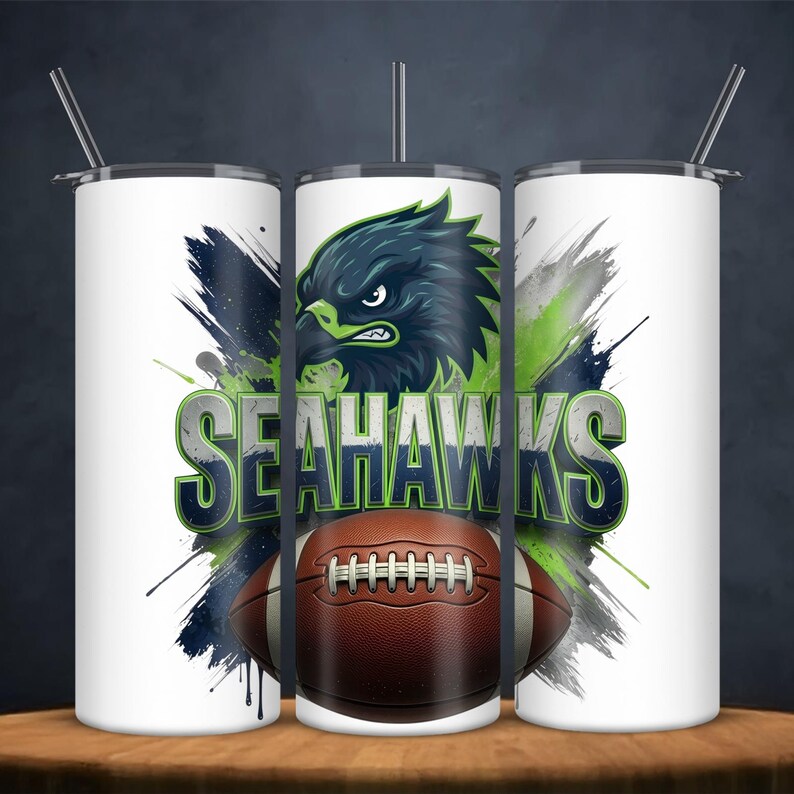 Seahawks Football Sublimation Clipart PNG: Use for T-shirt, Stickers ...