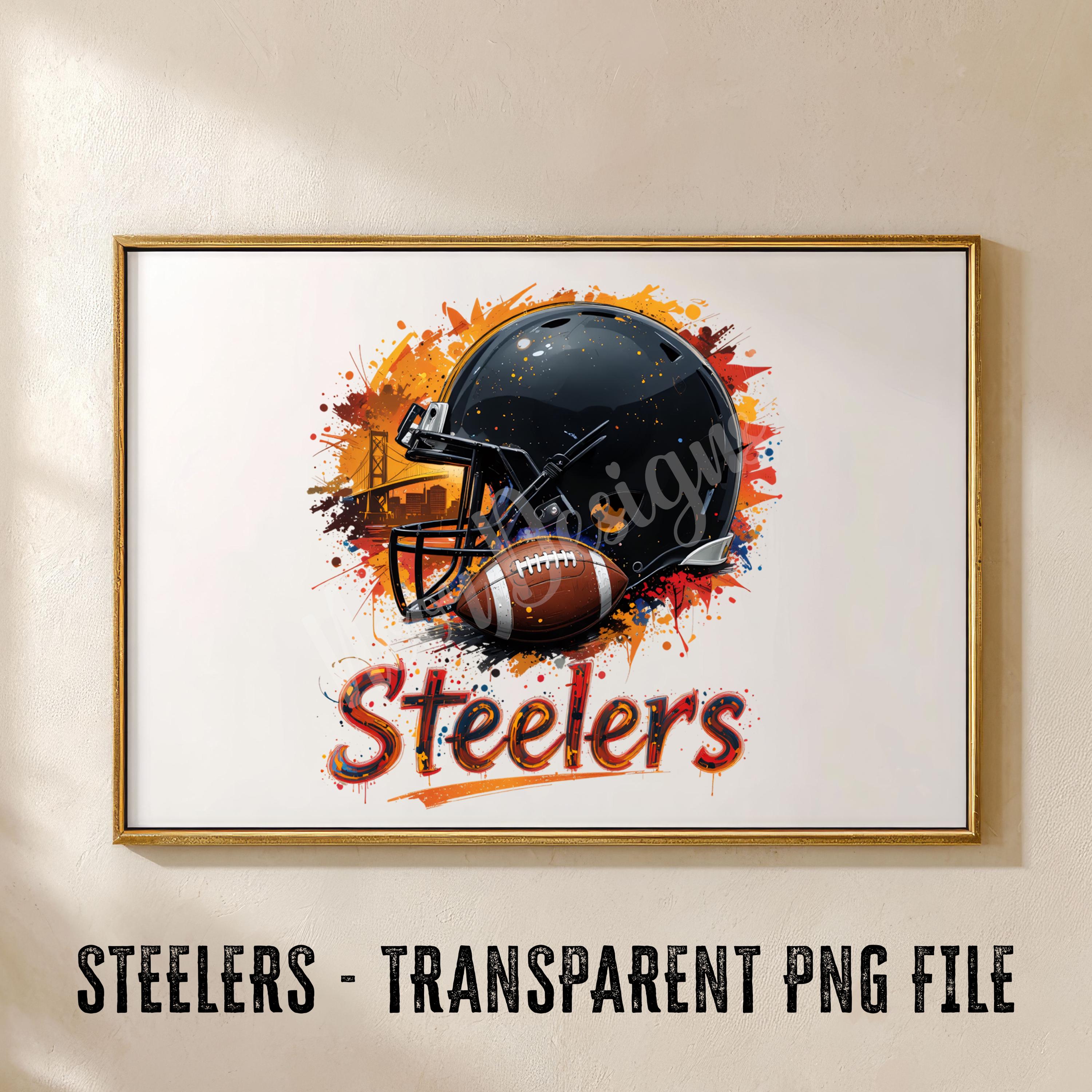 Steelers Football Sublimation Clipart PNG: Use for T-shirt, Stickers ...