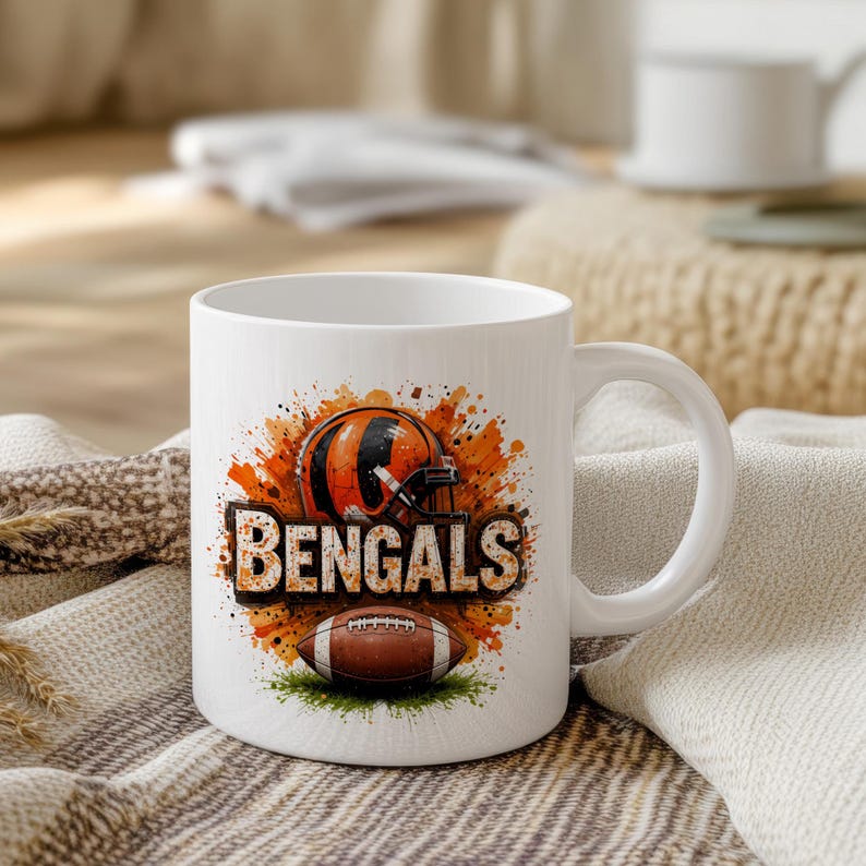 Bengals Football Sublimation Clipart PNG: Use for T-shirt, Stickers ...