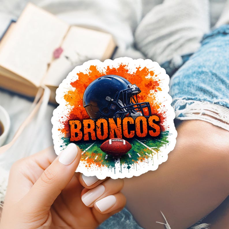 Broncos Football Sublimation Clipart PNG: Use for T-shirt, Stickers ...