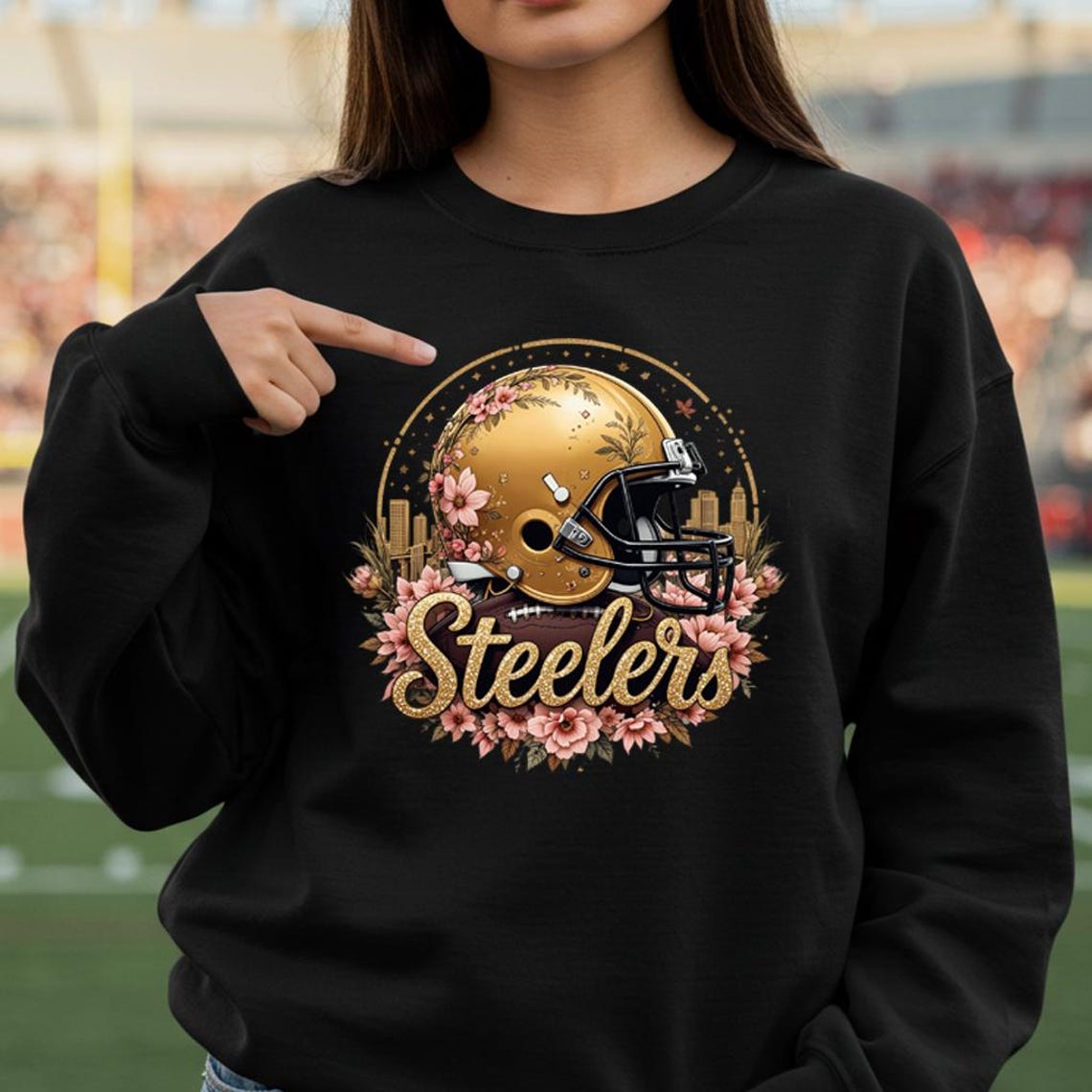 Steelers Football Sublimation Clipart PNG: Use for T-shirt, Stickers ...