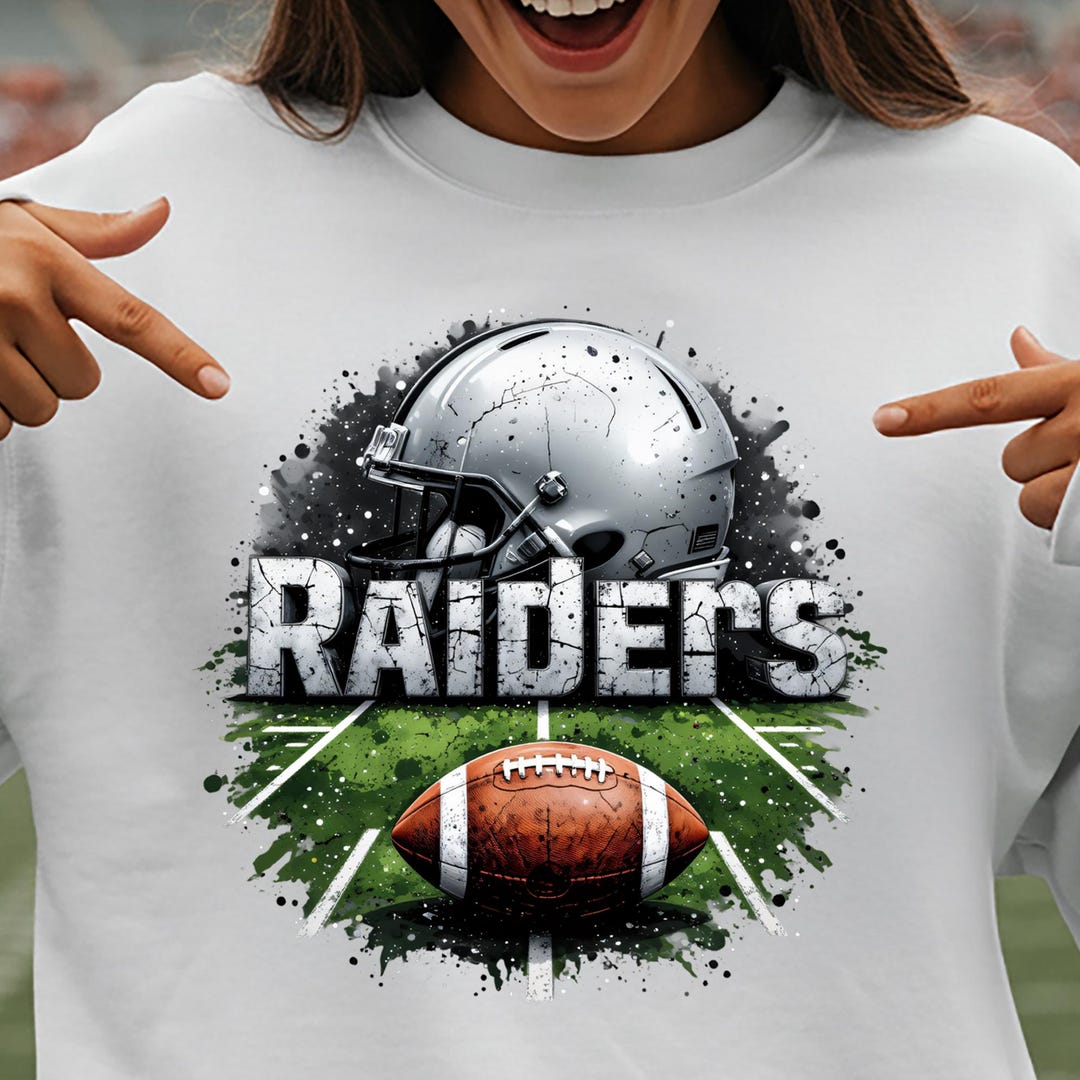 Raiders Football Sublimation Clipart PNG: Use for T-shirt, Stickers ...