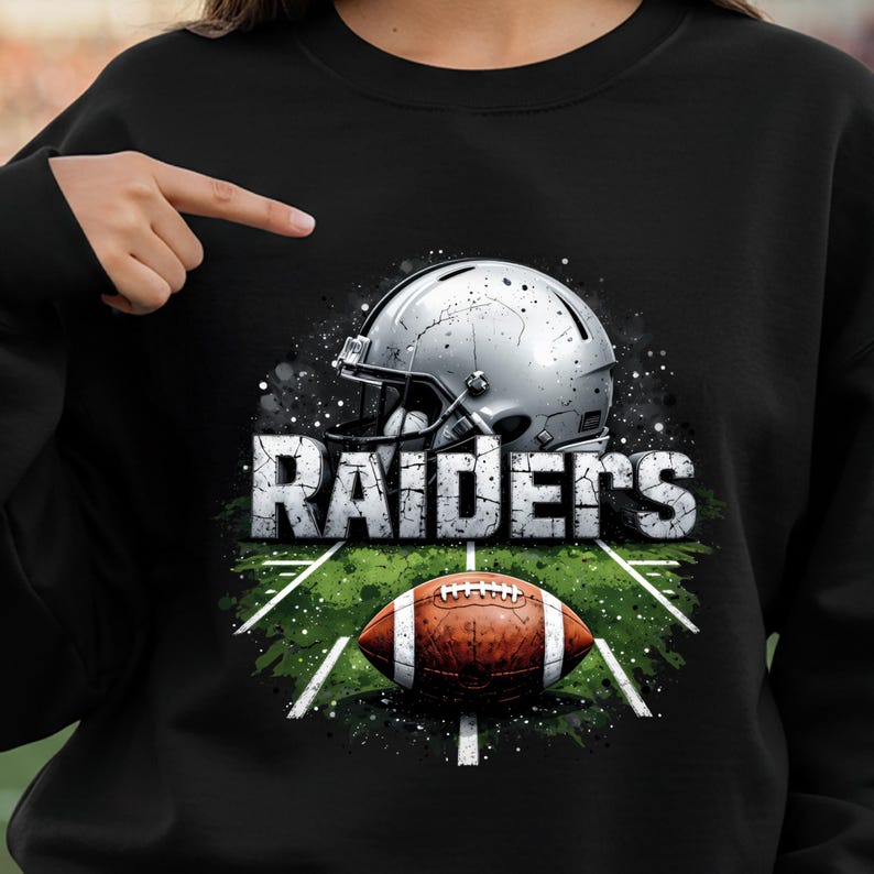 Raiders Football Sublimation Clipart PNG: Use for T-shirt, Stickers ...