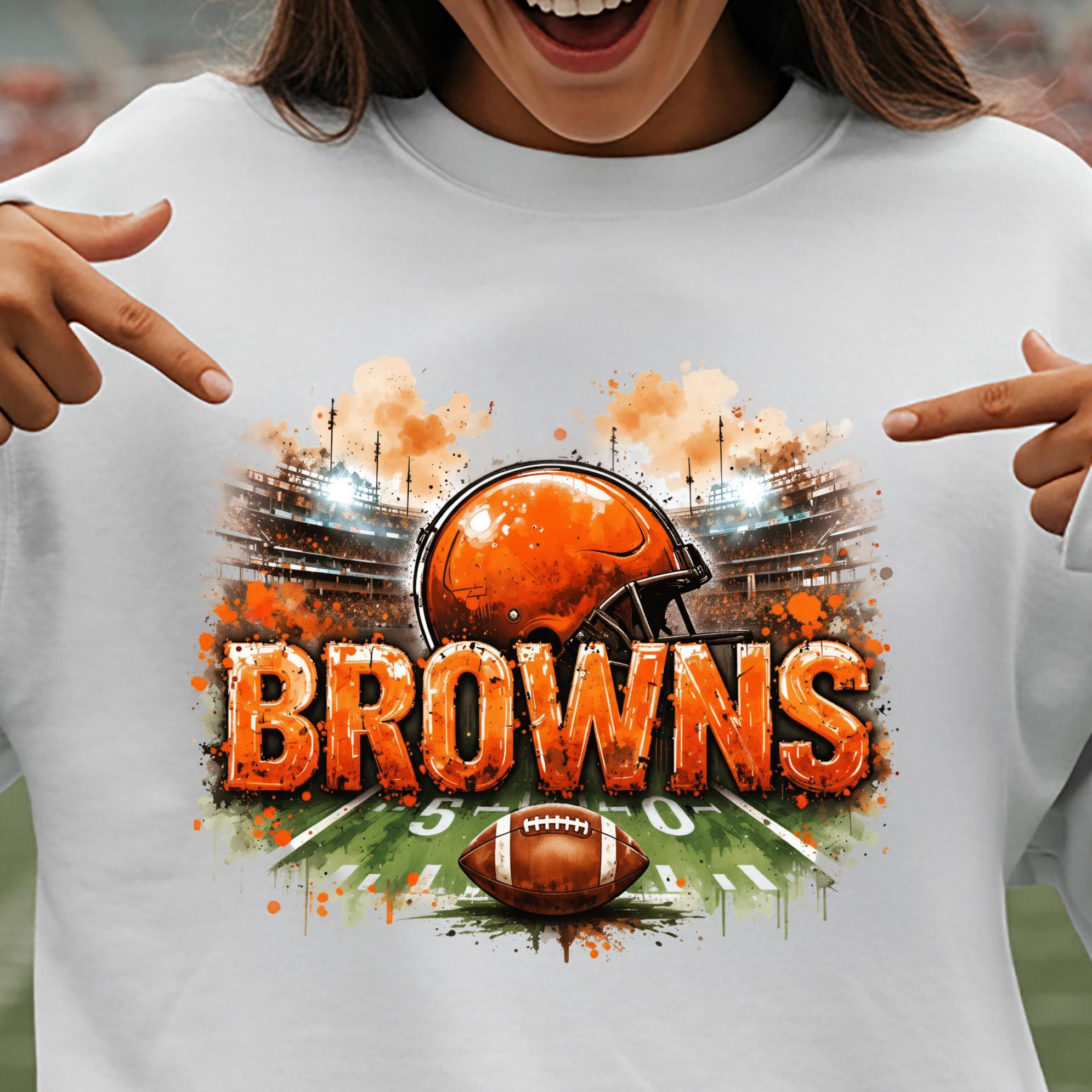 Browns Football Sublimation Clipart PNG: Use for T-shirt, Stickers, Mug ...