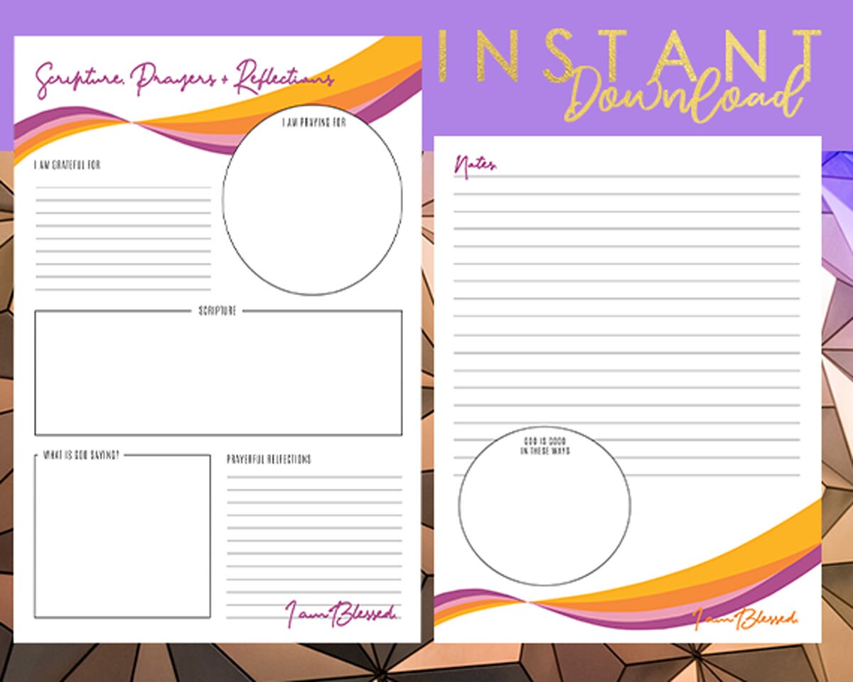 SCRIPTURE, PRAYERS + REFLECTIONS Scripture Bible Study Notes Daily ...