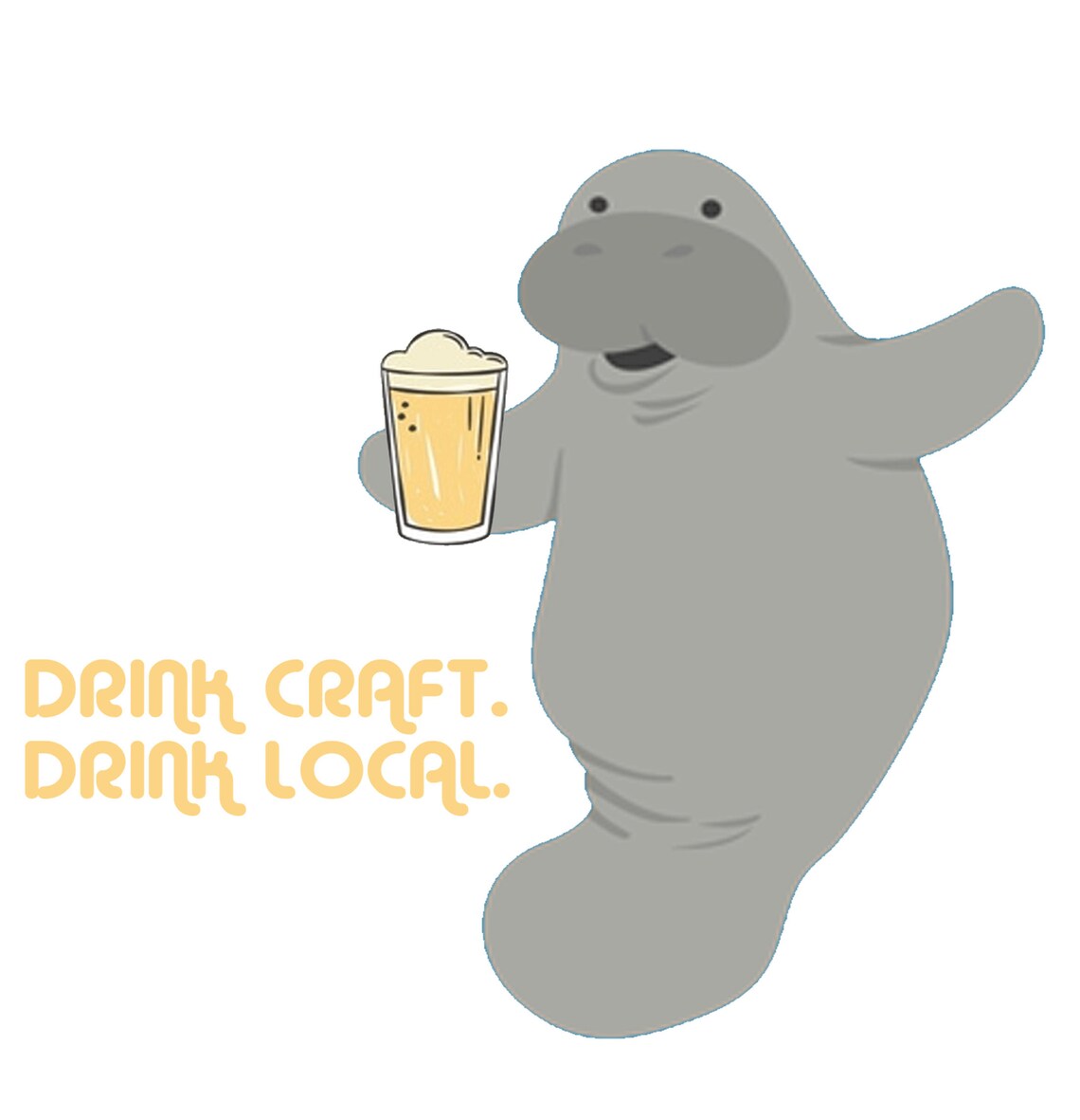 FLORIDA MANATEE Craft Beer Drink Craft. Drink Local. Laptop - Etsy