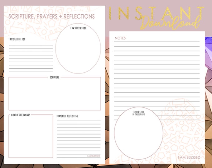 SCRIPTURE PRAYERS REFLECTIONS Scripture Bible Study Notes - Etsy