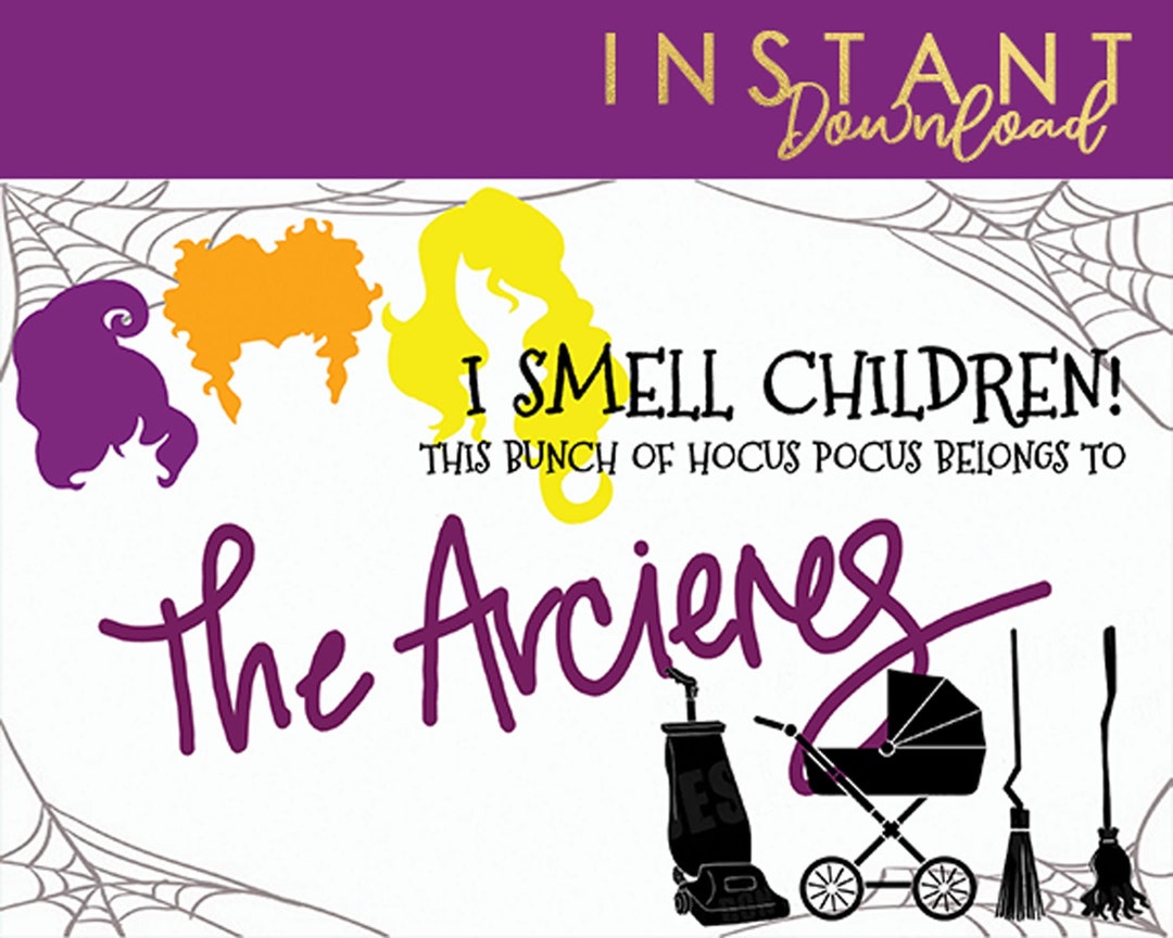 HOCUS POCUS Sanderson Sisters Halloween Stroller Sign / Printable ...