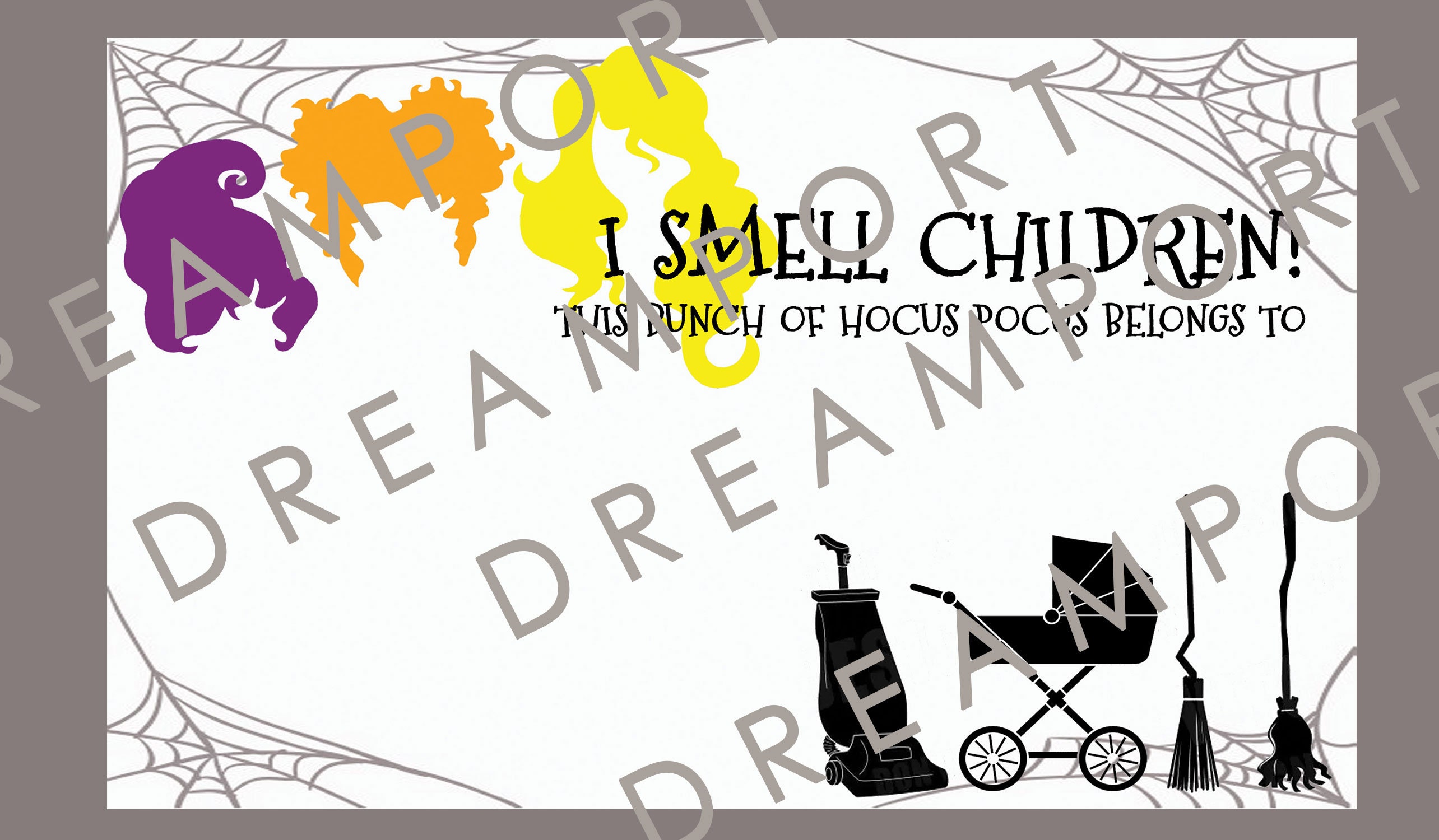 HOCUS POCUS Sanderson Sisters Halloween Stroller Sign / Printable ...