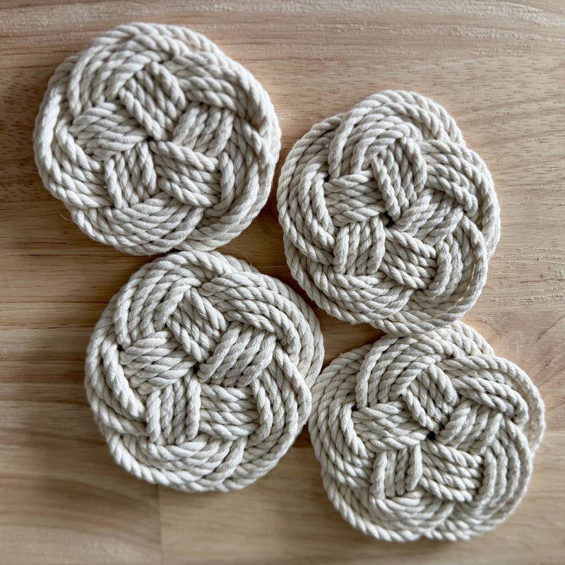 Personalized Rope Coaster - Etsy